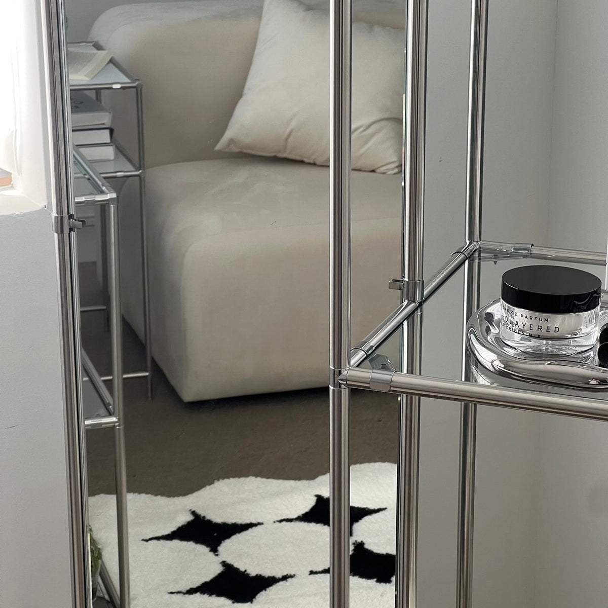 Stand Mirror Rack