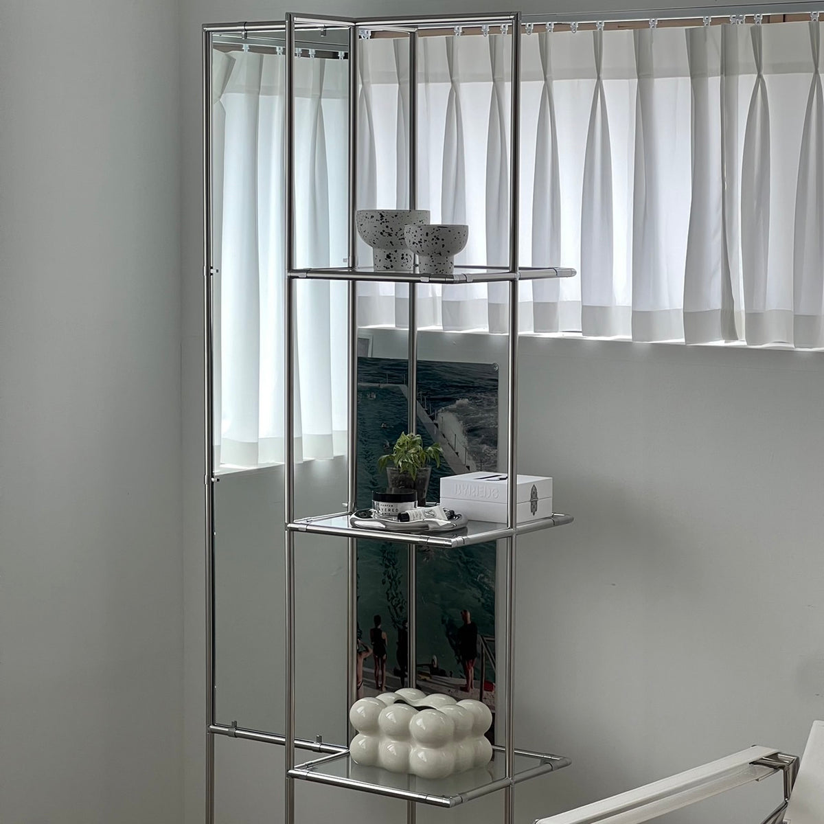 Stand Mirror Rack