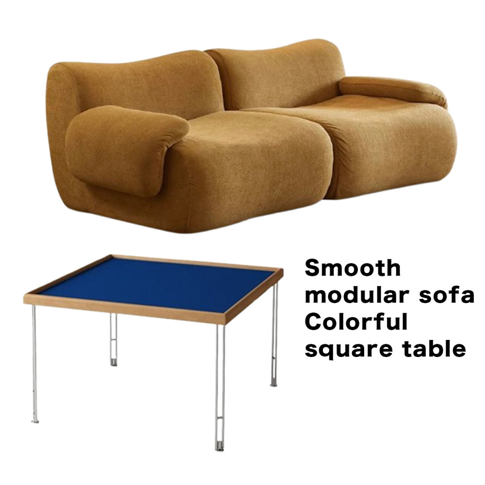 Smooth modular sofa set